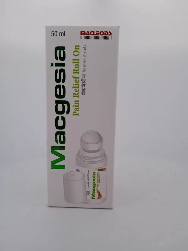 MACGESIA PAIN RELIEF ROLL ON - 1 BOTTLE OF 50ML - Body Builders Pharmacy